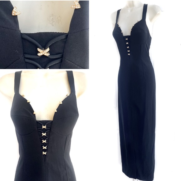 Janine of London | Dresses | Vintage Janine Of London Bustier 9s Black ...